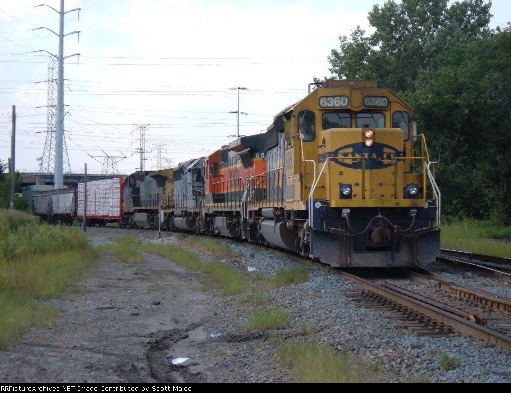 BNSF 6360, 8621, CSX 8146 & 7825